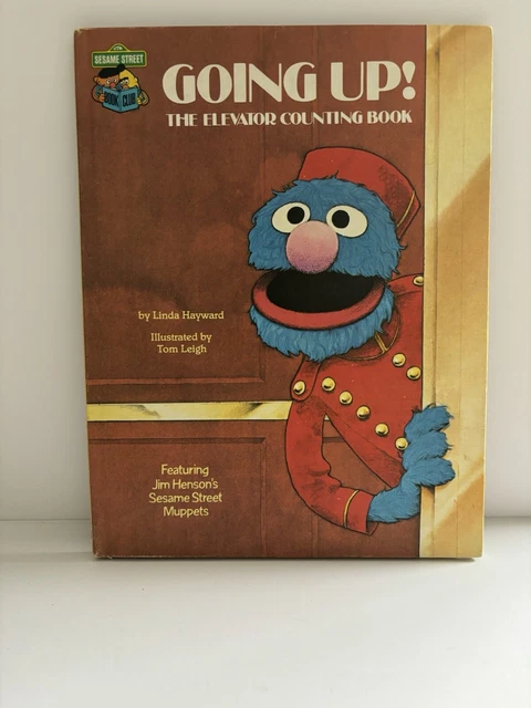 1980 SESAME STREET Going Up! The Elevator Counting Book Hardcover EUC ...
