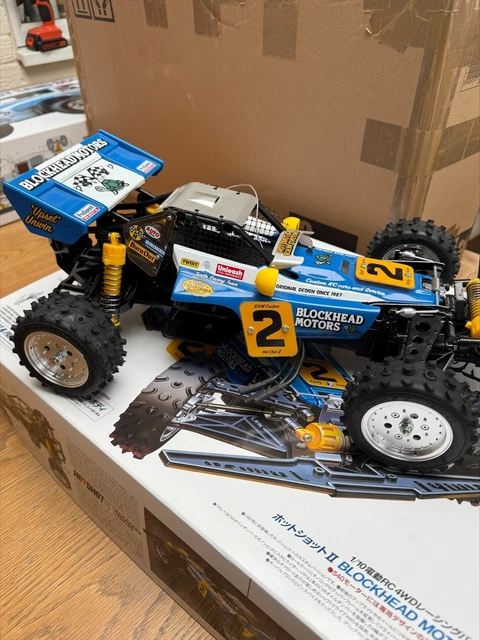 TAMIYA HOTSHOT II Blockhead Motors 4WD RC 1:10 Assembly Car Kit - Blue ...