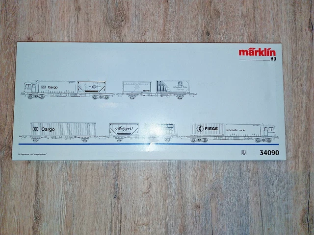 MÄRKLIN H0 34090 Delta-Digital "Cargo Sprinter" Zug der DB mit OVP EUR ...