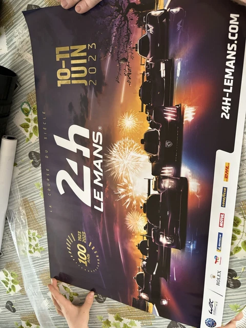 Affiche 24 Heures Du Mans 2023 100 Ans Collector Sport Automobile