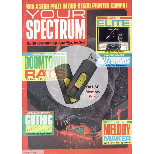 YOUR SPECTRUM MAGAZINE Collection Vol 1 REMASTERED on 16GB USB Digital ...