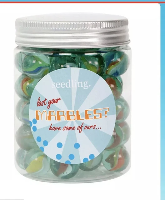 NEW MARBLE JAR Traditional Toy Reward Jar Learning Resource Classic ...