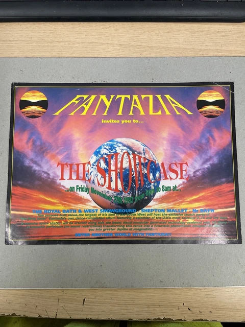 EARLY 90’S RAVE Flyer A4 Fantazia Showcase £2.99 - PicClick UK