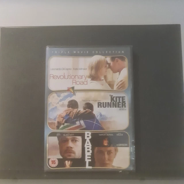 REVOLUTIONARY ROAD / Kite Runner / Babel NEW & SEALED 3 Movies DVD £5. ...