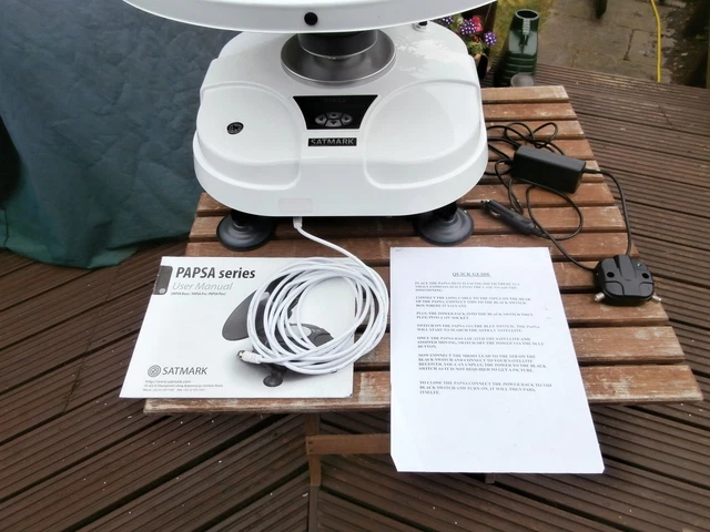 PORTABLE AUTOMATIC POSITIONING Satellite Antenna (Satmark PAPSA) £250. ...