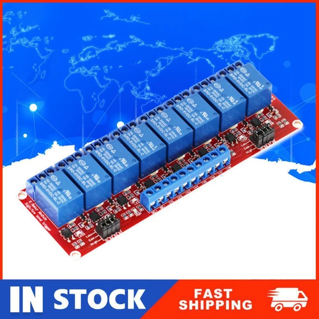 1/2/4/8 CHANNEL RELAY Switch Module with Optocoupler 5V 12V 24V (8 ...