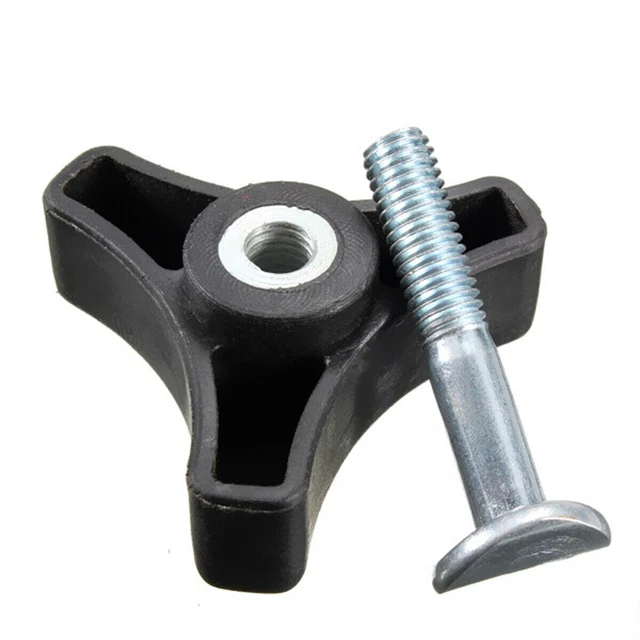 PLASTIC TRIANGLE HANDLE Knob Nut Screw Bolt Kit Tool for Lawn Mower ...