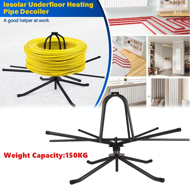 UNDERFLOOR HEATING PIPE Decoiler Tube Pipe Reel Dispenser PERT,PEX,PE ...