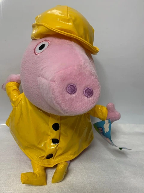 CBEEBIES: PEPPA PIG Raincoat Yellow Plush Kids Tv tagged 10" (Q5) £7.99 ...