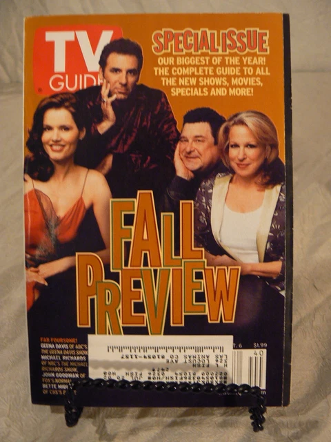 TV GUIDE MAGAZINE ~ September 30-Oct 6 2000 ~ Special Fall Preview ...