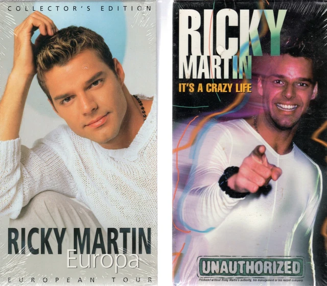 TWO VHS RICKY Martin European Concert Europa Tour Performances Footage ...