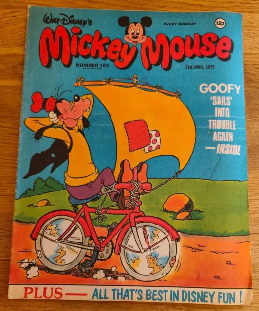 Comic Uk Bronze Age Walt Disneys Mickey Mouse No 183 21st April