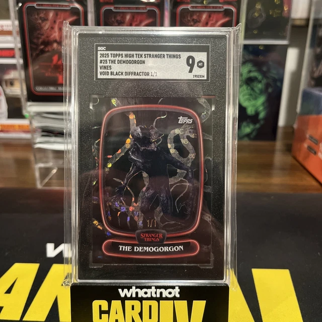 TOPPS STRANGER THINGS 2025 High-Tek The Demogorgon Upside Down Void 1/1 ...