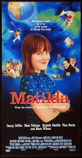 MATILDA ORIGINAL DAYBILL Movie poster Danny DeVito Rhea Perlman Mara ...