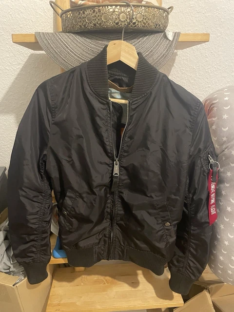 ALPHA INDUSTRIES MA-1 TT Wmn Damen Bomberjacke Schwarz Gr. XS EUR 50,00 - PicClick DE