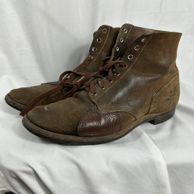 WWII US NAVY Aviator Boondocker Boots Size 12 USN £429.85 - PicClick UK