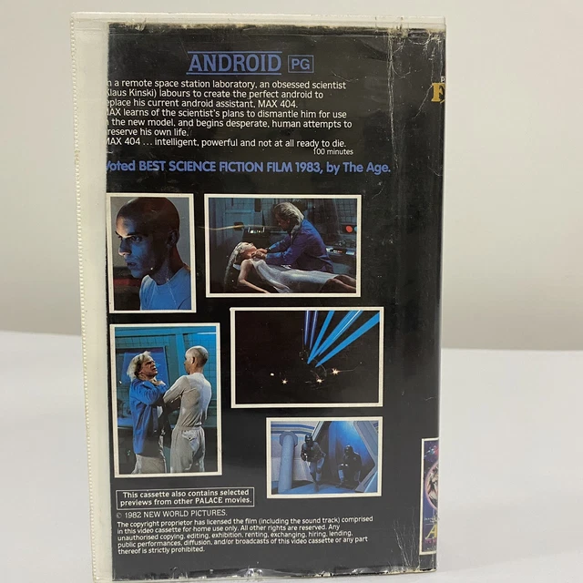 ANDROID (VHS, 1982) 80s Robot Sci-Fi Movie VHS Video Tape Vintage ...