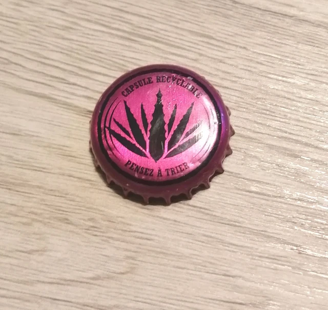 CAPSULE DE BIÈRE française DESPERADOS rose métal capsule recyclable ...