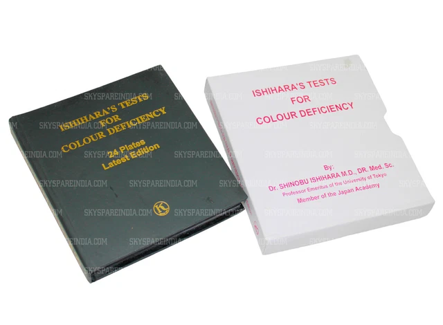 ISHIHARA COLOR VISION Test Book 24 Plates For color Deficiency book £29 ...