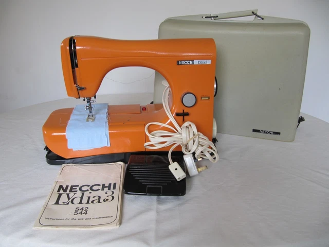 VINTAGE NECCHI ELECTRIC Sewing Machine, Lydia 3, Cover, pedal ...