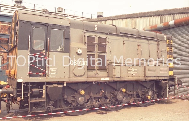 RAIL COLOUR NEGATIVE 08738 Class 08 Crewe Works #EK849 £4.99 - PicClick UK