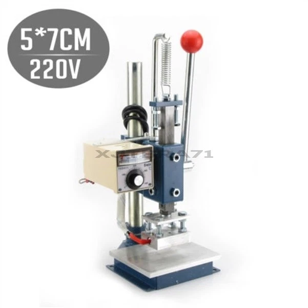 EMBOSSING PRINTER MANUAL Marking Hot Foil Stamping Machine New Leather ...