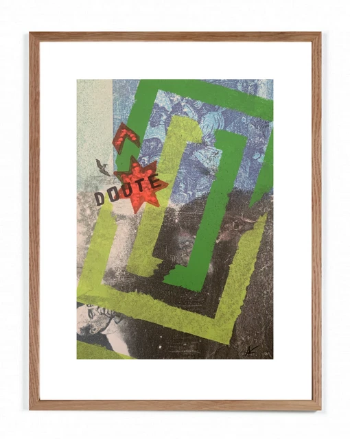 A. FRANCIS (1925-2019) Creation Imprographie Neo-Dada Rehaussee Signee ...