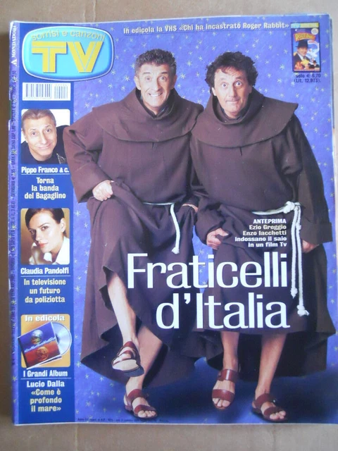 TV SORRISI E Canzoni n 4 2002 Pippo Franco Claudia Pandolfi Lucio Dalla ...