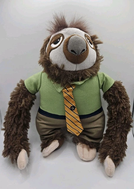 DISNEY PARKS STORE Flash the Sloth Zootopia Plush Animal 10” Authentic ...