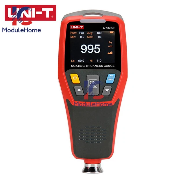 UNI-T UT343D METAL Coating Thickness Gauge FE/NFE Car Quick Judgment ...