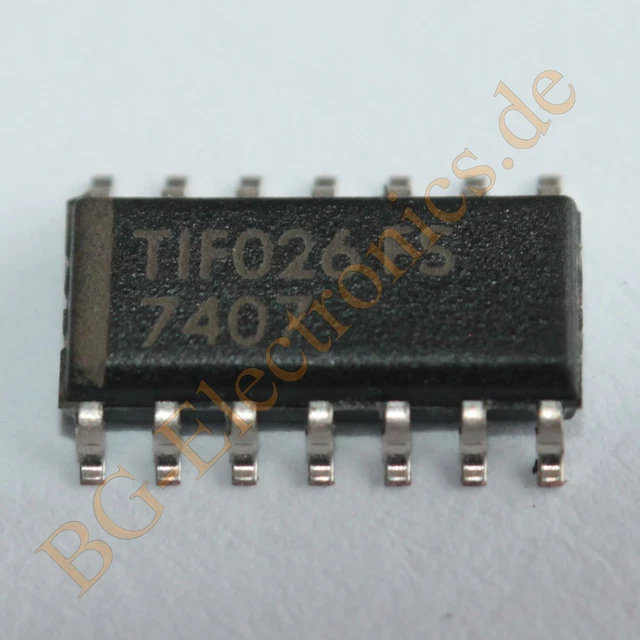 2 X SN7407D Hex Buffer/Driver with Open-Collector High-Voltage TI SO-14 ...
