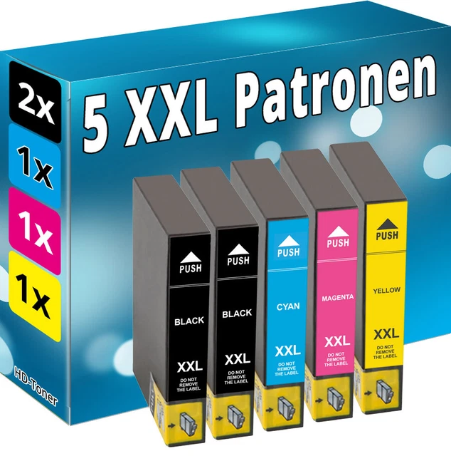 5X XL CARTOUCHES pour Epson DX8400 DX4050 DX4400 DX4450 DX5000 DX5050 ...
