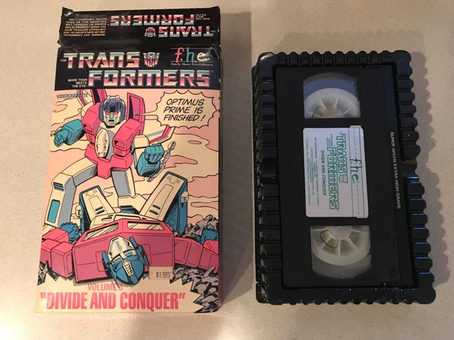 THE TRANSFORMERS VOLUME 5: ""Divide and Conquer"" (VHS, 1985, FHE Big ...