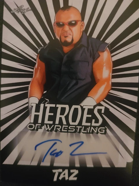 2023 LEAF HEROES Of Wrestling Taz Autogrammkarte Auto Tazz WWE ECW EUR ...