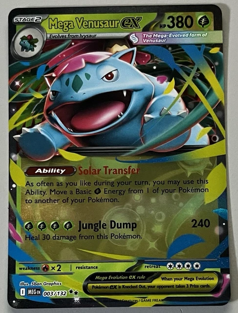 POKÉMON MEGA EVOLUTION Mega Venusaur ex Stage 2 Double Rare HoloFoil ...