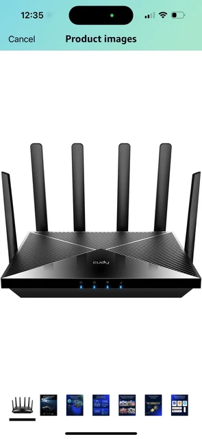 CUDY NEW 5G NR SA NSA AX3000 WiFi 6 CPE Router, AX3000 Dual SIM 5G ...