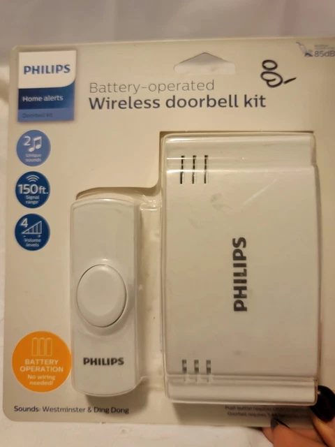 Philips Plug In Doorbell Philips - - (2 Pack) Philips Battery-Operated ...