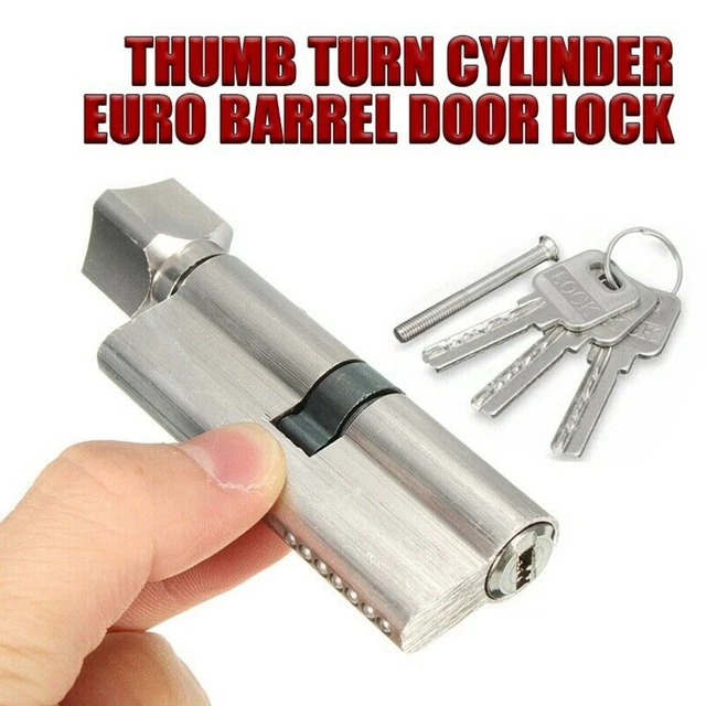 THUMB TURN CYLINDER Euro Barrel Door Lock UPVC Anti Pick 35/35 + 3 Keys ...