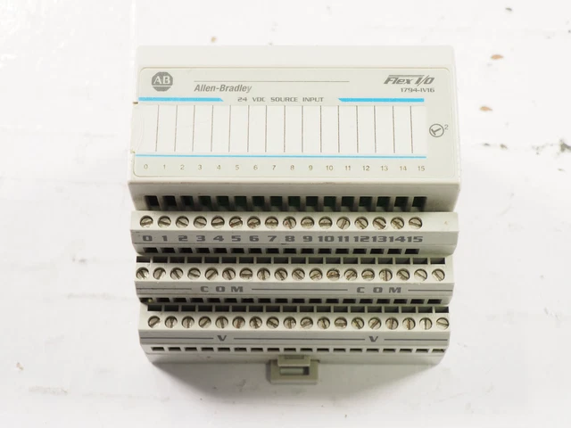 ALLEN-BRADLEY FLEX I/O 1794-IV16 24 VDC Source Input Module $175.37 ...