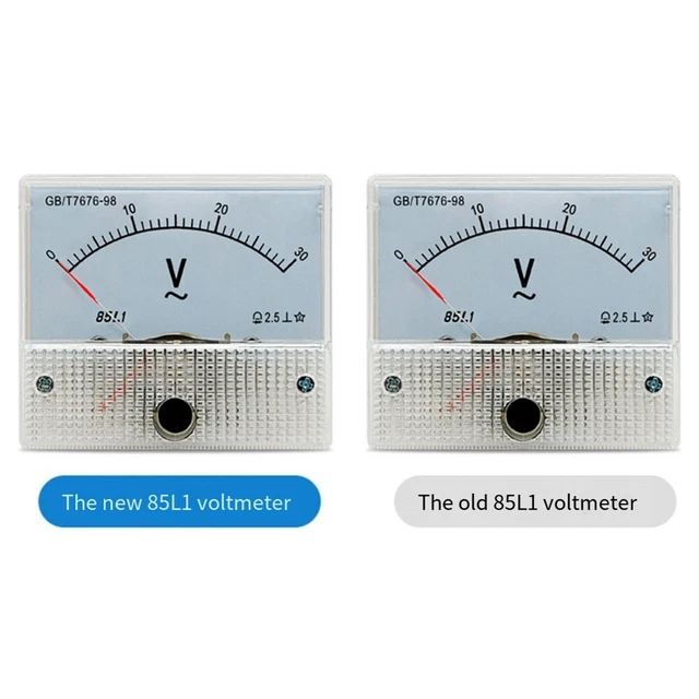 TEMPERATURE RESISTANT AC Voltmeter Analog Voltmeter 85L1V Pointer Panel ...