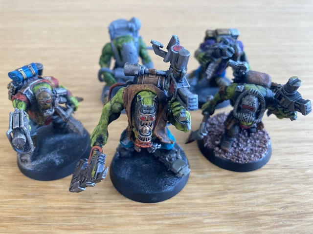 ORK KOMMANDOS KILL Team Warhammer 40K, 5 Models Inc. Nob £19.95 ...