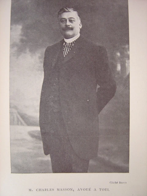PORTRAIT PHOTOTYPIE DE Charles MASSON Avoué à Toul EUR 9,90 - PicClick FR