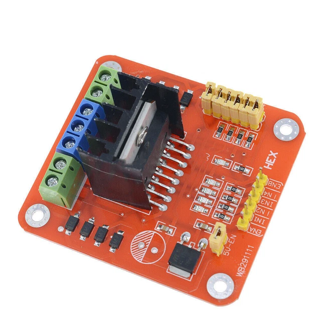 L298N DC MOTOR Driver Module Dual H Bridge DC Stepper Motor for Arduino ...