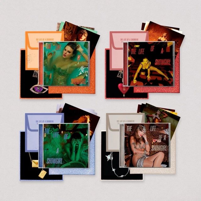 TAYLOR SWIFT THE Life of a Showgirl LIMITED Release Deluxe CD Set Of 4 ...