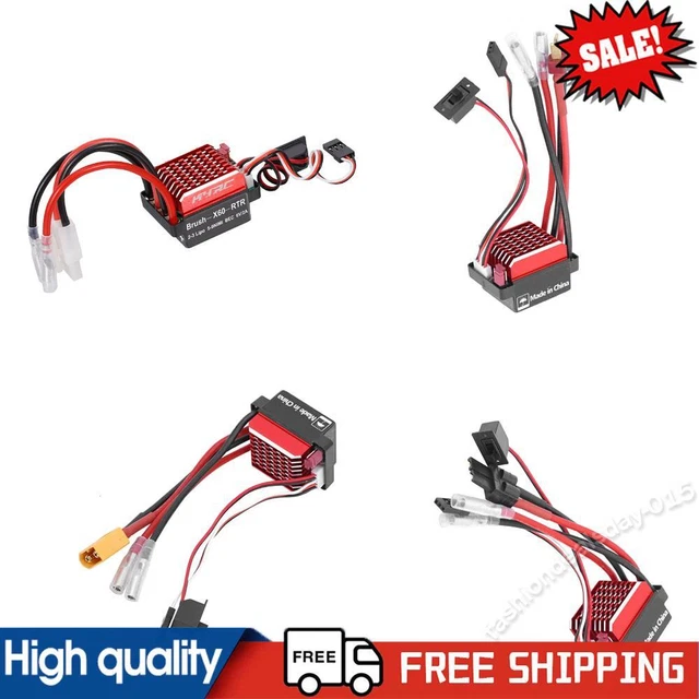60A ESC BRUSHED Electric Speed Controller for 1/10 Traxxas TRX4 Trx6 ...