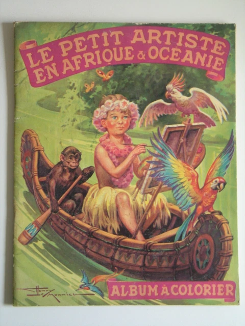 ALBUM A COLORIER Ancien Le Petit Artiste Afrique Oceanie Henry Le ...