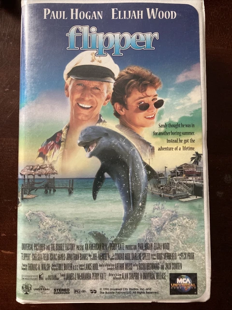 FLIPPER VHS MOVIE 1996 With Paul Hogan & Elijah Wood £6.04 - PicClick UK