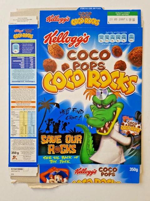 2006 KELLOGGS CEREAL Coco Pops Rocks Maze Packet £9.99 - PicClick UK