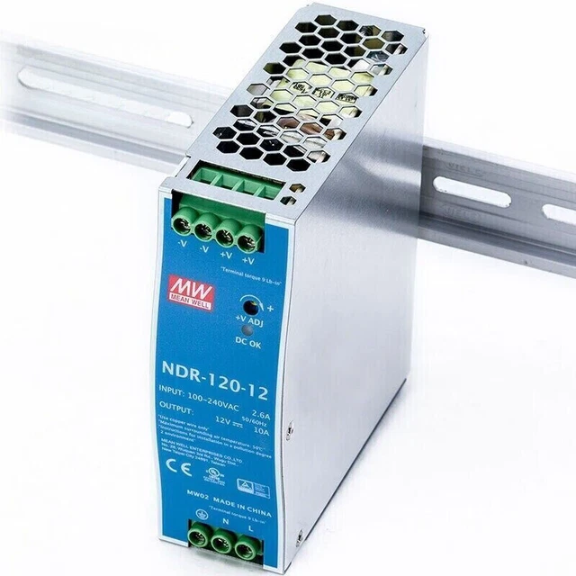 MEAN WELL NDR-120-12 Switching Power Supply DIN Rail Type 120W 12V 10A EUR 68,30 - PicClick FR