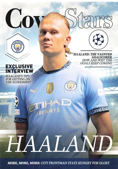 ERLING HAALAND MANCHESTER City Cover Stars 2024/25 Topps UCC Flagship # ...